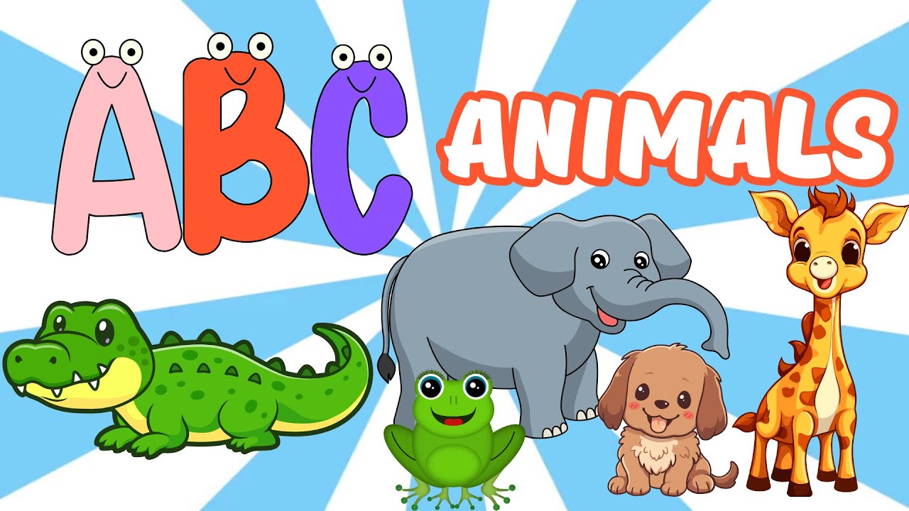 ABC Animals for Toddlers & Kids 🐢| Fun Alphabet Learning A to Z - YouTube