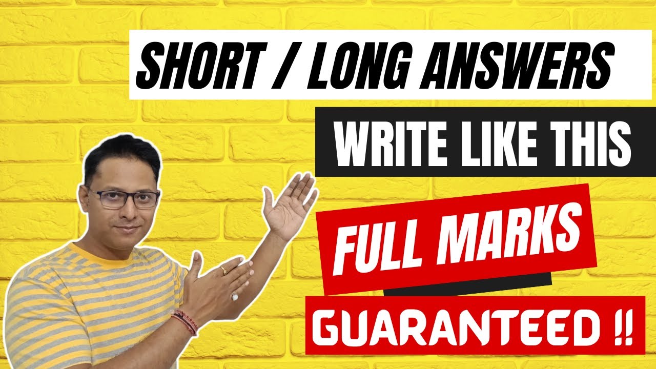 How to Write Short / Long Answers | How To Write any answer on your own ...