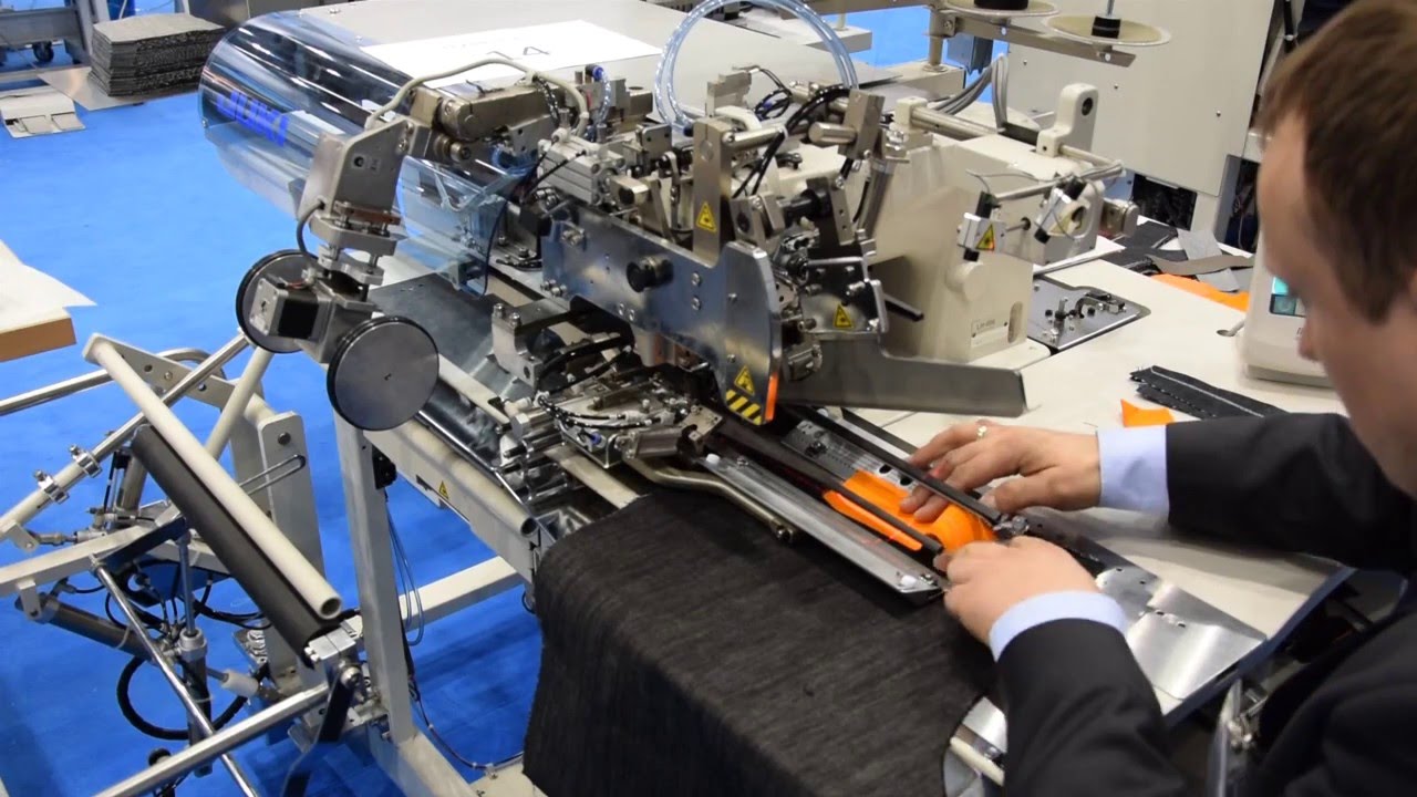 Juki - APW-896 Automatic Welting Machine - YouTube