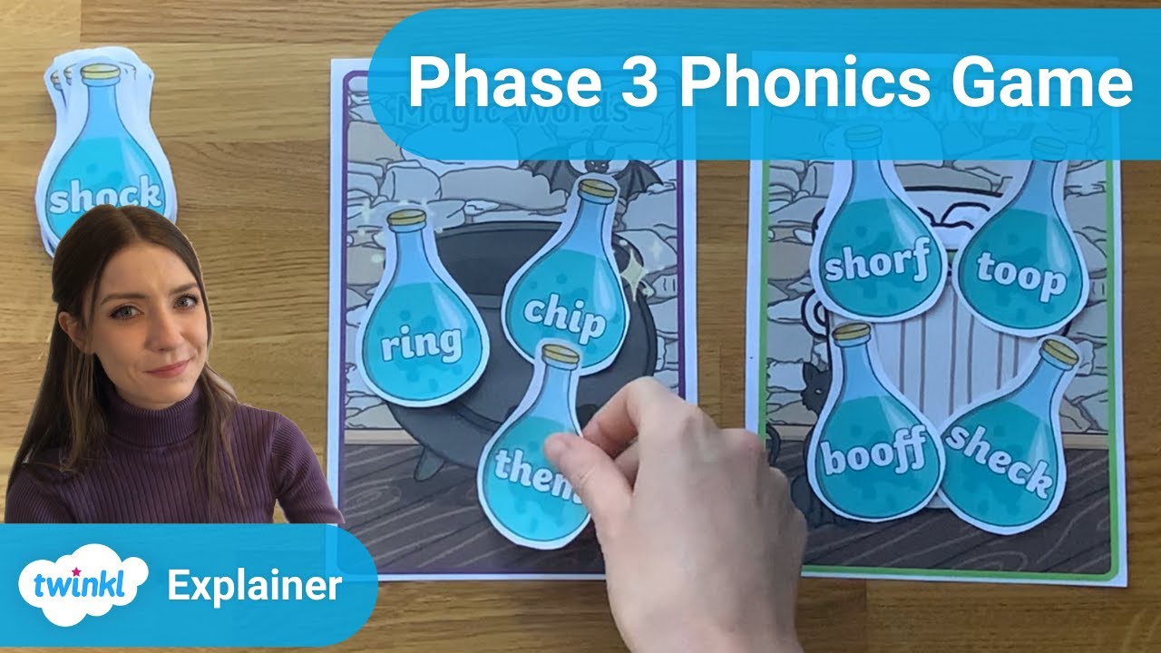 Witch's Potion Phase 3 Phonics Activity | Real and Nonsense Words Game ...