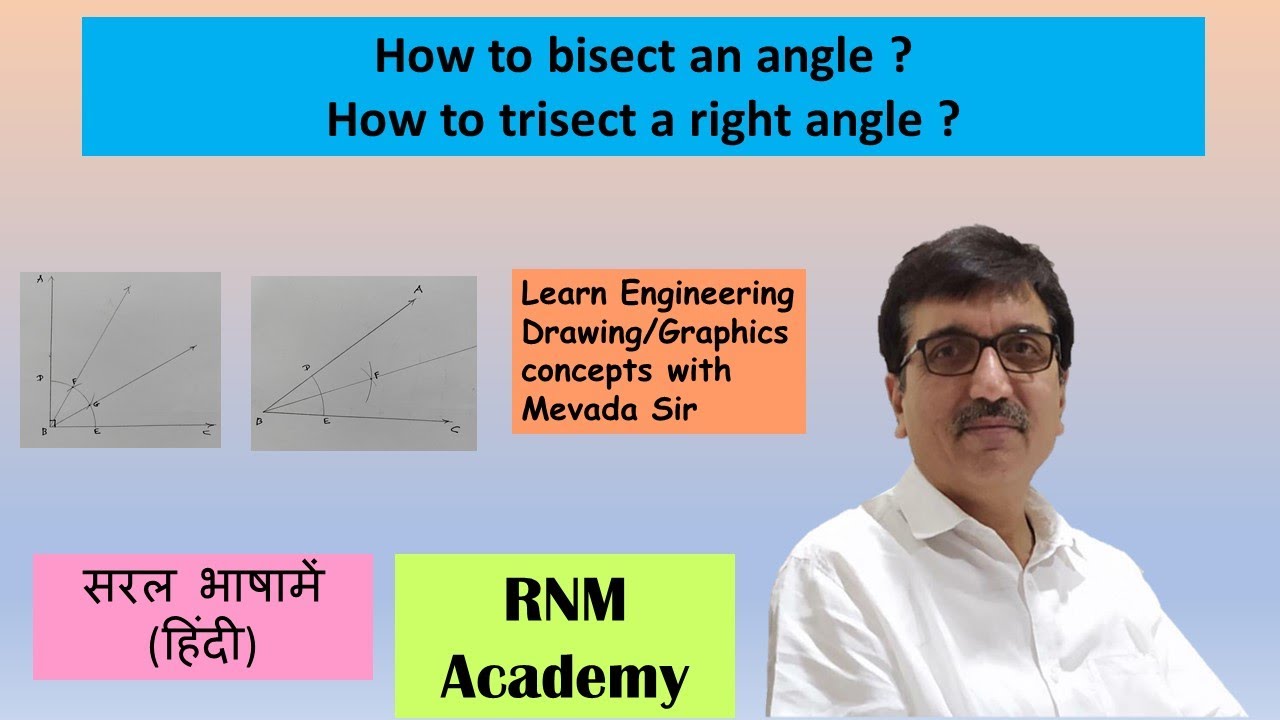 How to bisect an angle ? How to trisect a right angle ?/geometrical ...