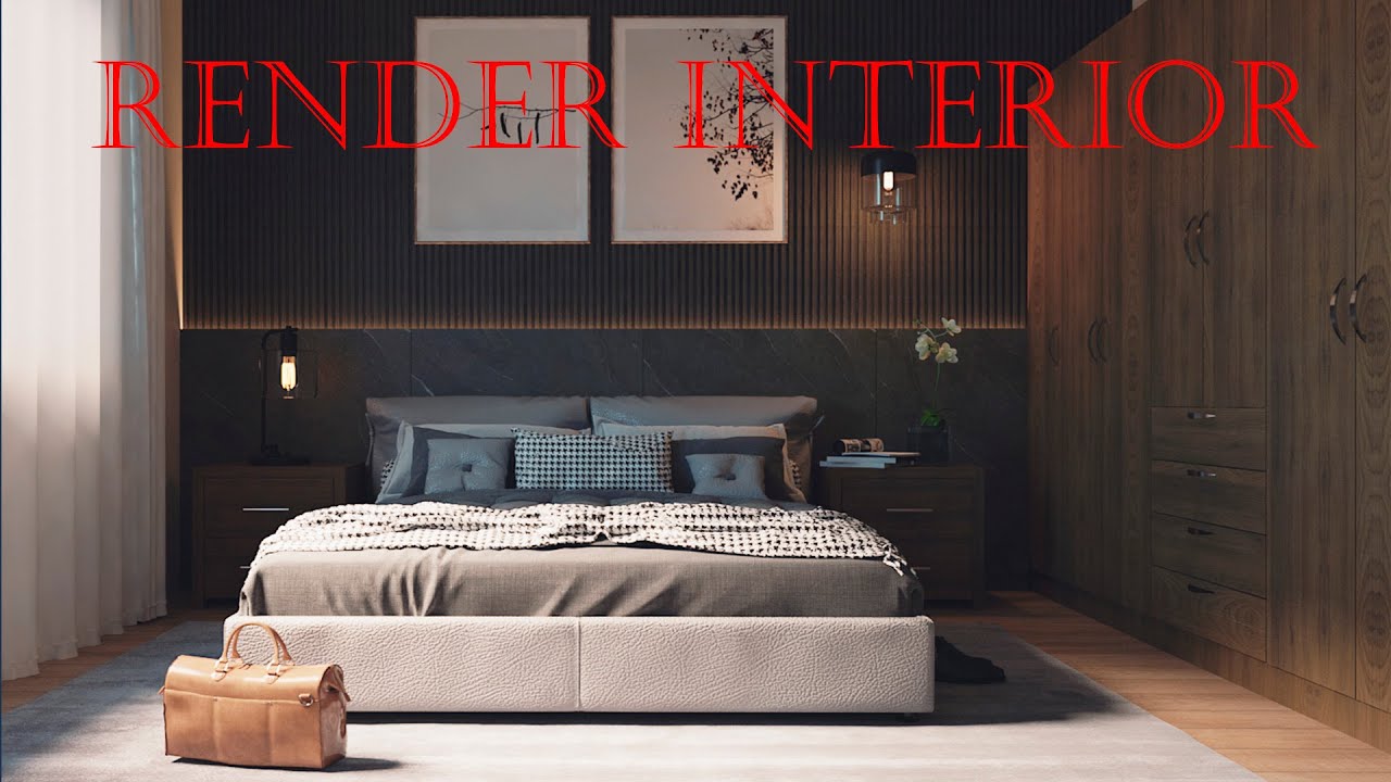 🥂 RENDER INTERIOR desde cero (dormitorio) 🔴 SKETCHUP - VRAY 6 - YouTube