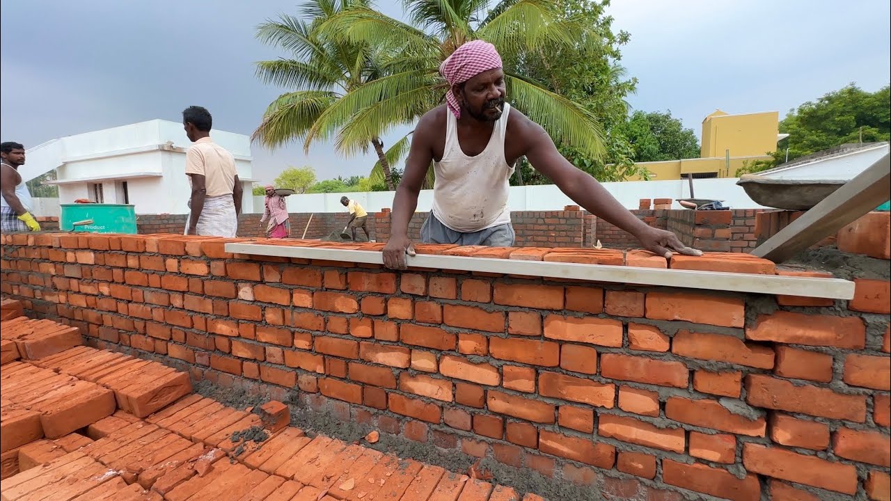 WoW Amazing sill level brick wall!-50x30 size 3BHK house silly level ...