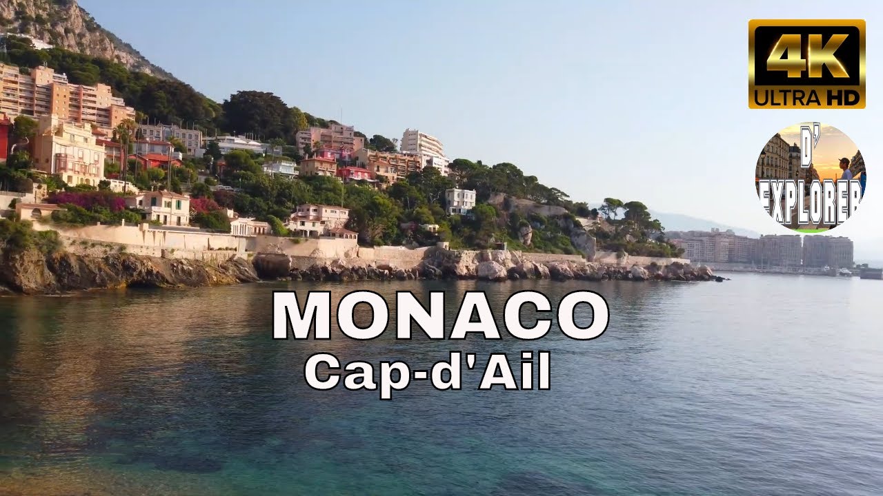 Walking in Cap-d'Ail Beach,MONACO【4K】 - YouTube