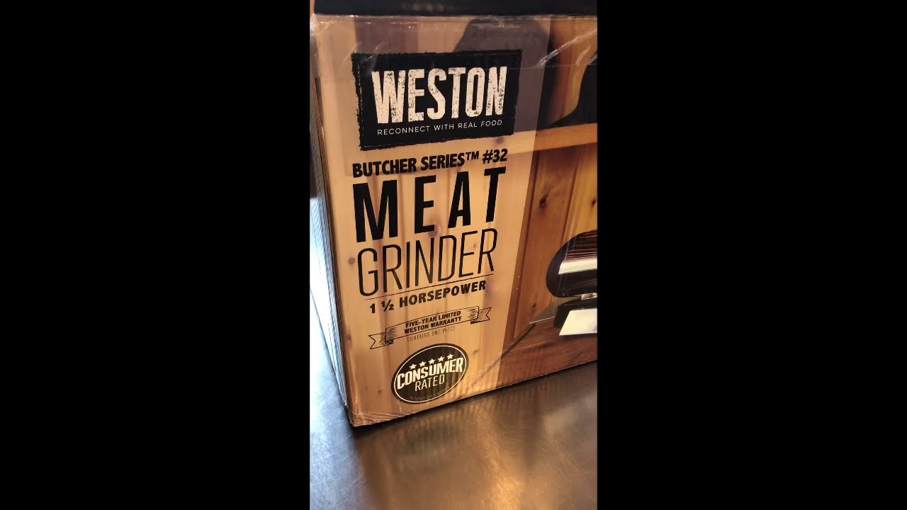 Unboxing the Weston Meat Grinder and Grinding Meat Butcher Series #32 1 ...
