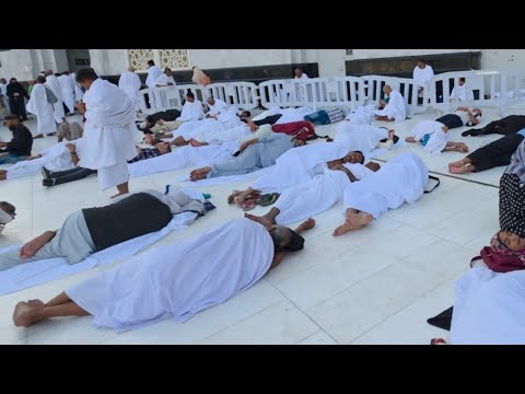 KONDISI JAMAAH DI WC 3 KASIAN KELELAHAN & ADA YG DILARANG MASUK AREA KA'BAH GARA2 TDK PAKAI IKHRAM 