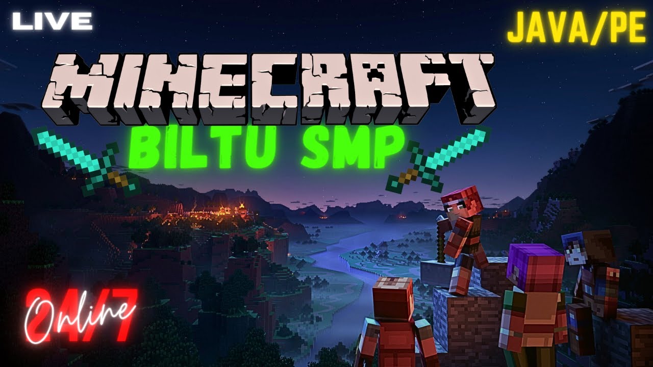 MINECRAFT LIVE 1.20.1 public smp 24/7 online | JAVA / POCKET EDITION ...