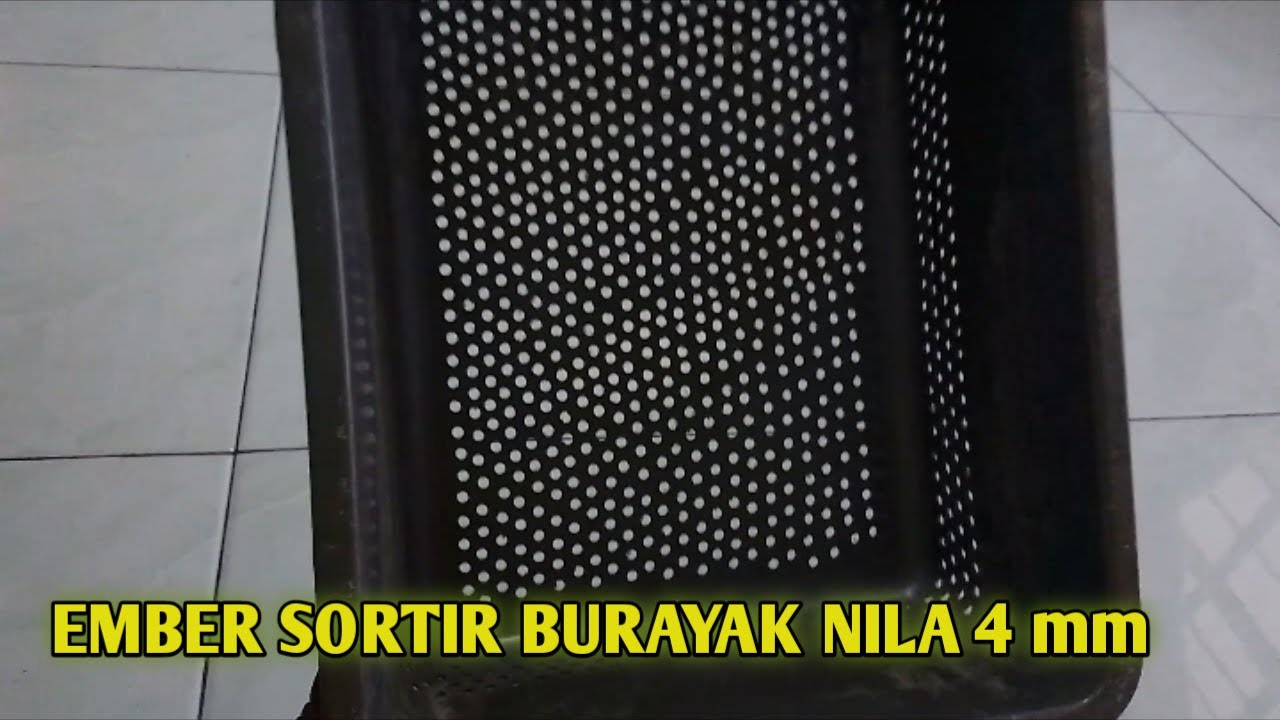 Ember sortir burayak nila ukuran 4 mm - YouTube