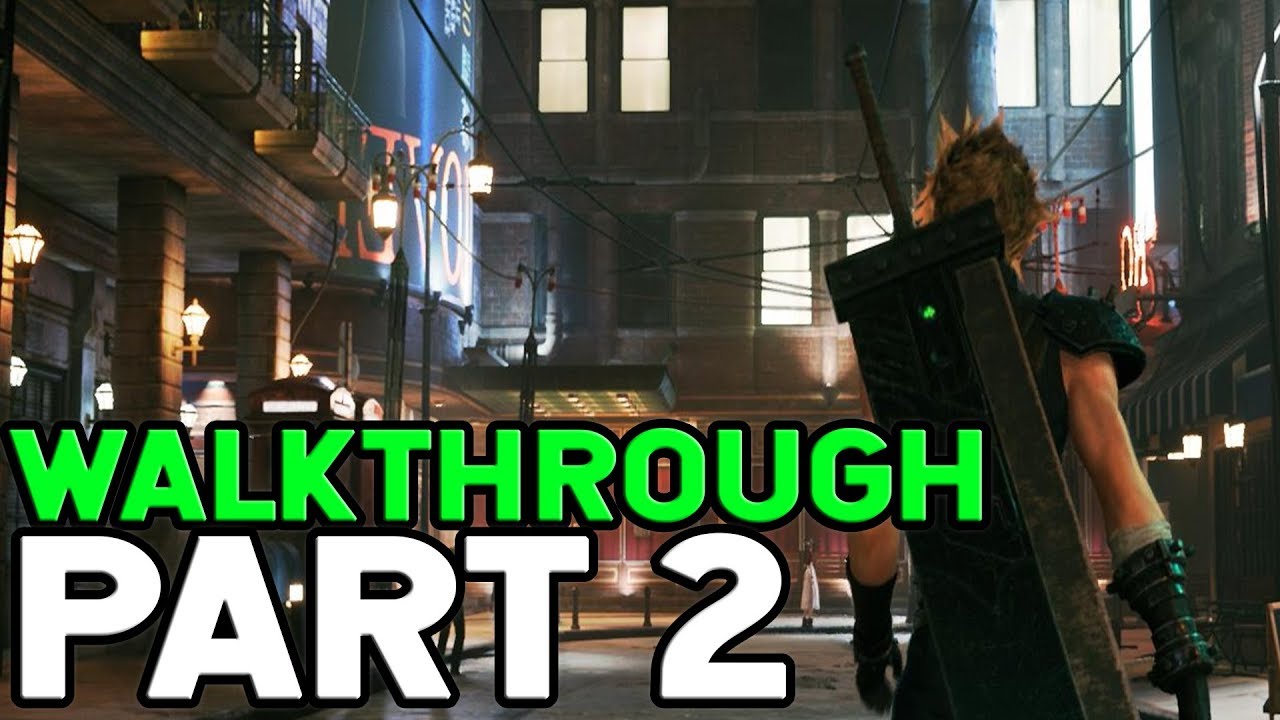 Final Fantasy 7 Remake Walkthrough Part 2 - YouTube