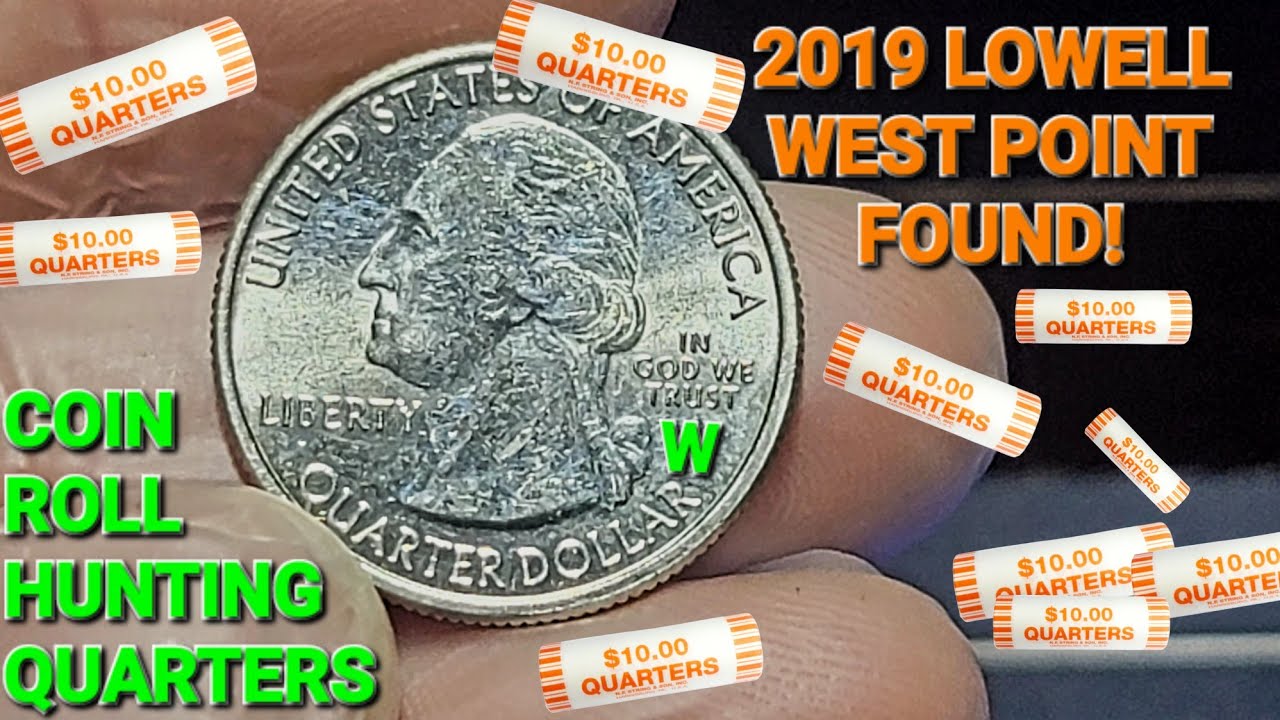 COIN ROLL HUNTING QUARTERS / AU 2019 W LOWELL FOUND! / 21 ROLLS #coins ...