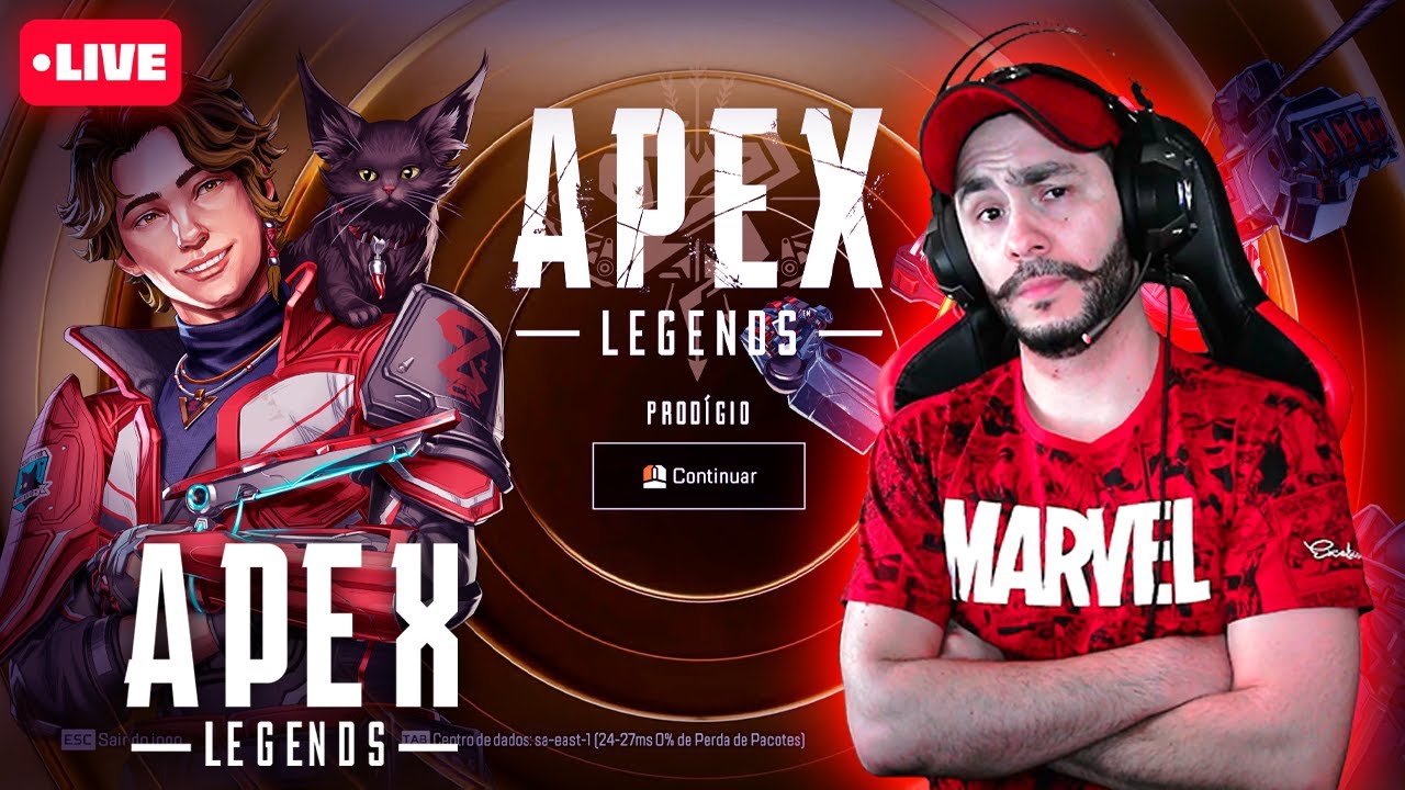APEX LEGENDS - NOVA TEMPORADA - NOVO HEROI - 🔴 LIVE - SERGIO MELO - YouTube
