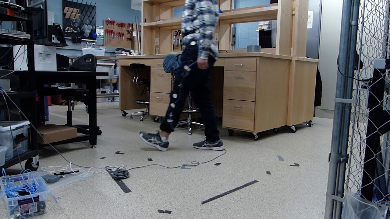 Gait analysis using motion capture device (Optotrak Certus) - YouTube