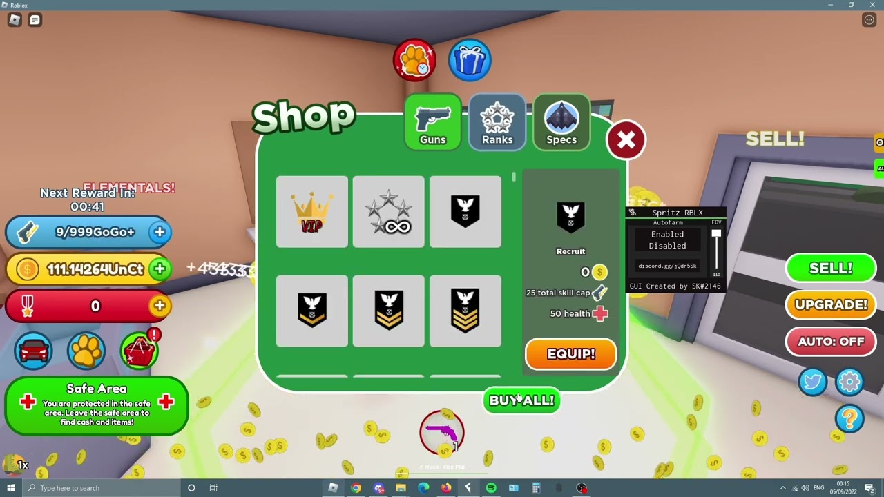 NEW Roblox Gun Simulator Infinite Money Script GUI Hack *PASTEBIN ...