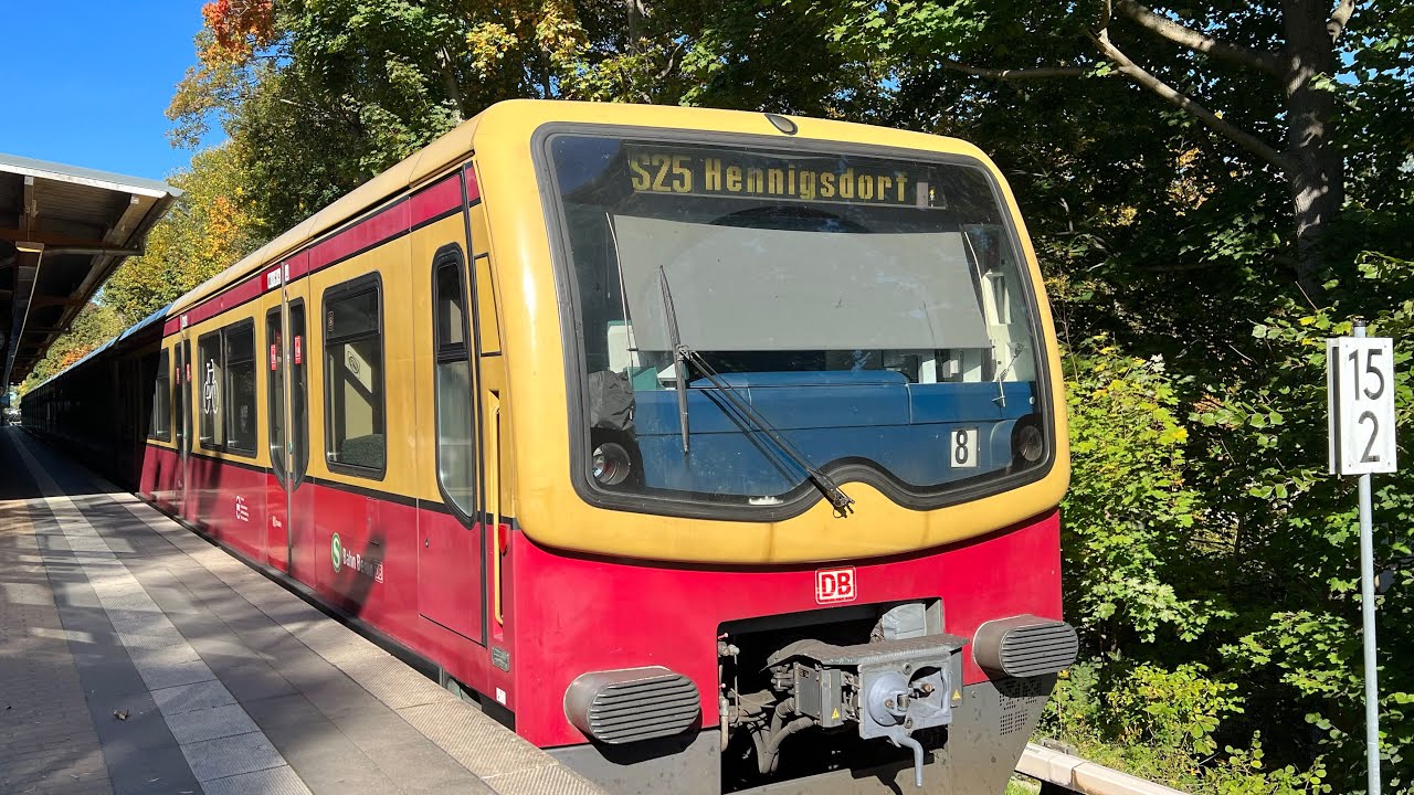 S-Bahn Berlin S25 Mitfahrt in der 482 268-0 von Berlin-Heiligensee nach ...