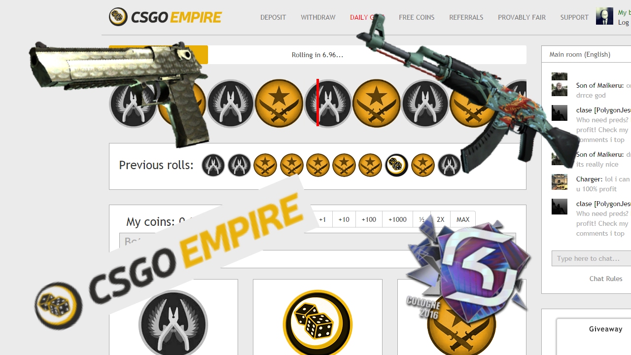 CS:GO Gambling!! CS:GO Empire, More Profit!! (Possible Giveaway at the ...