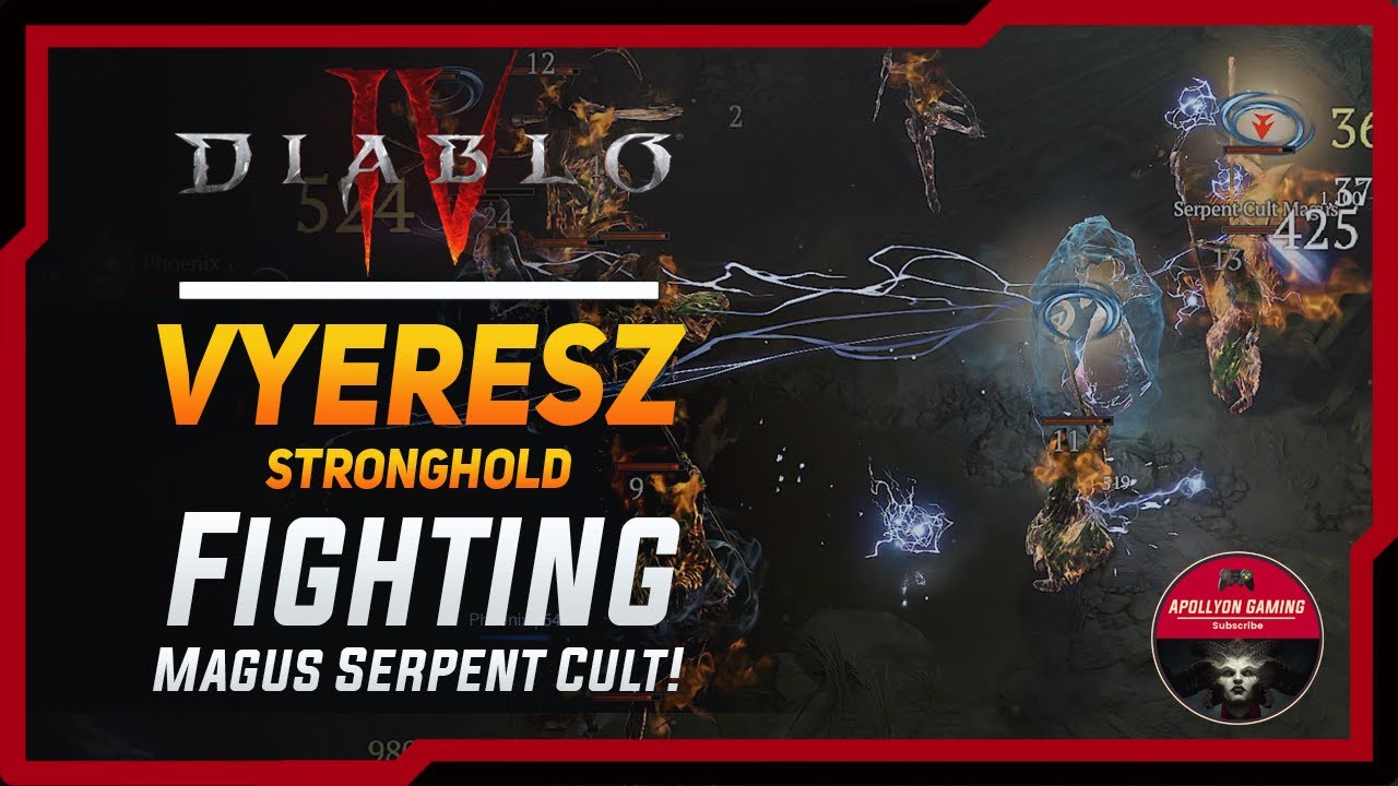 Vyeresz Stronghold - Fighting Magus Serpent Cult - Diablo 4 - YouTube