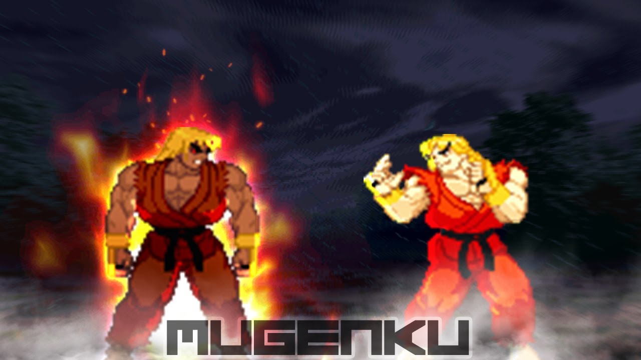 Reu Evil Ken vs Supermystery Ken. Street Fighter MUGEN Multiverse - YouTube