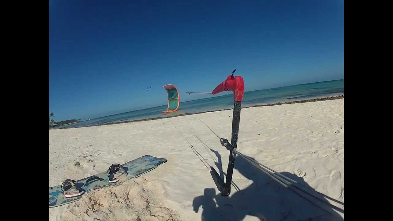 kite en punta cana- 9 knots -cabrinha crossbow 16 mts!!! - YouTube