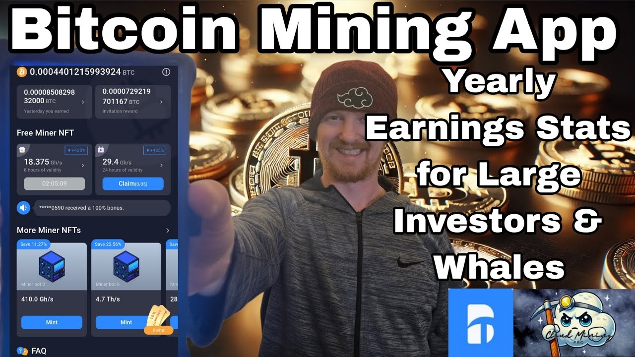 Bitcoin Mining App Yearly Earning Stats for Large Investors and Whales ...