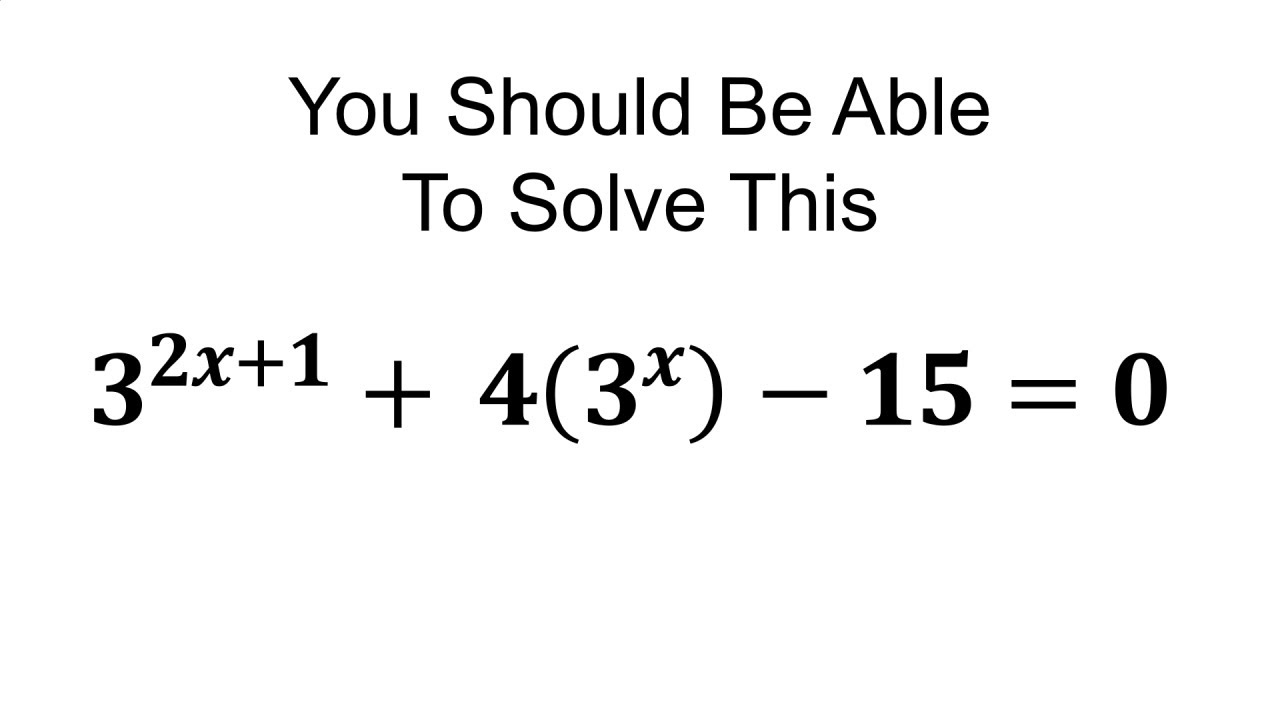 A tricky exponents problem from the UK - YouTube