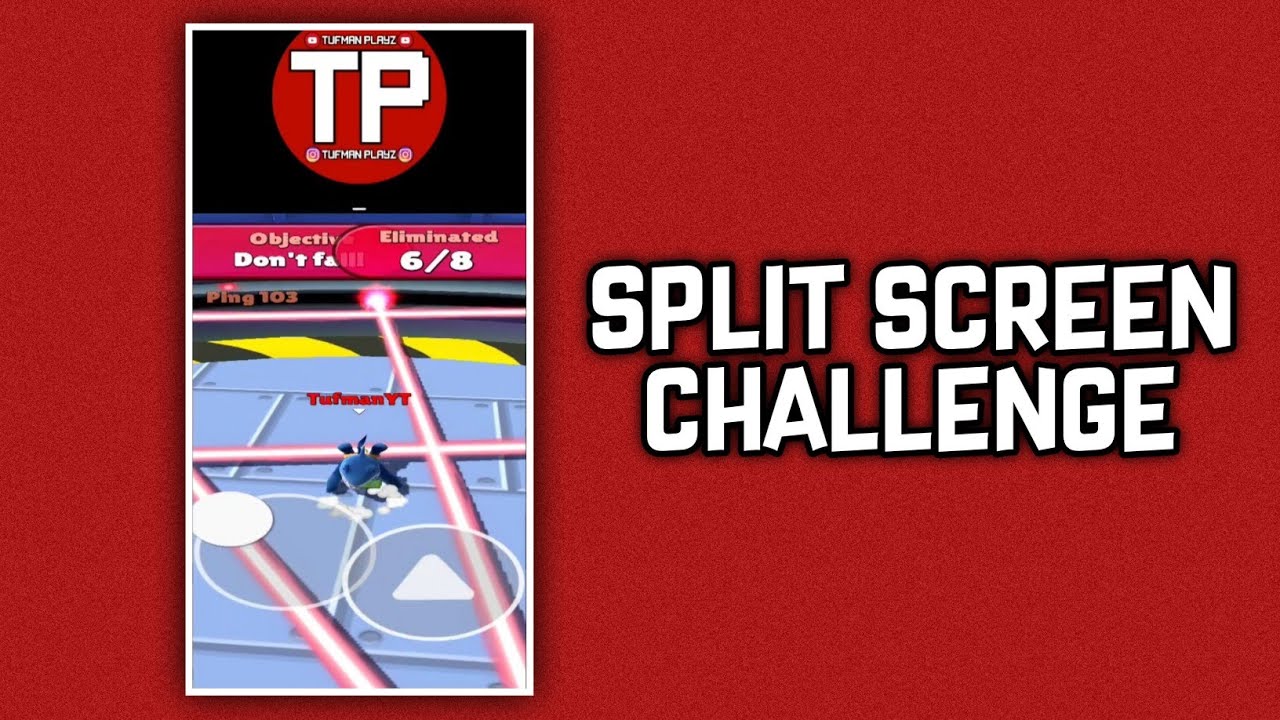 Split Screen Challenge. Stumble Guys Challenge #6 | TUFMAN PLAYZ. - YouTube