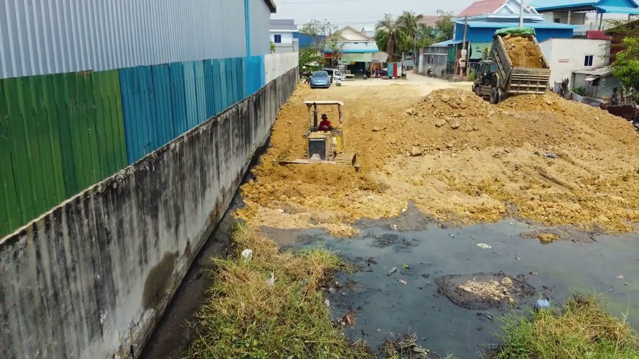 New project activities!! Land filling Home construction By Bulldozer ...