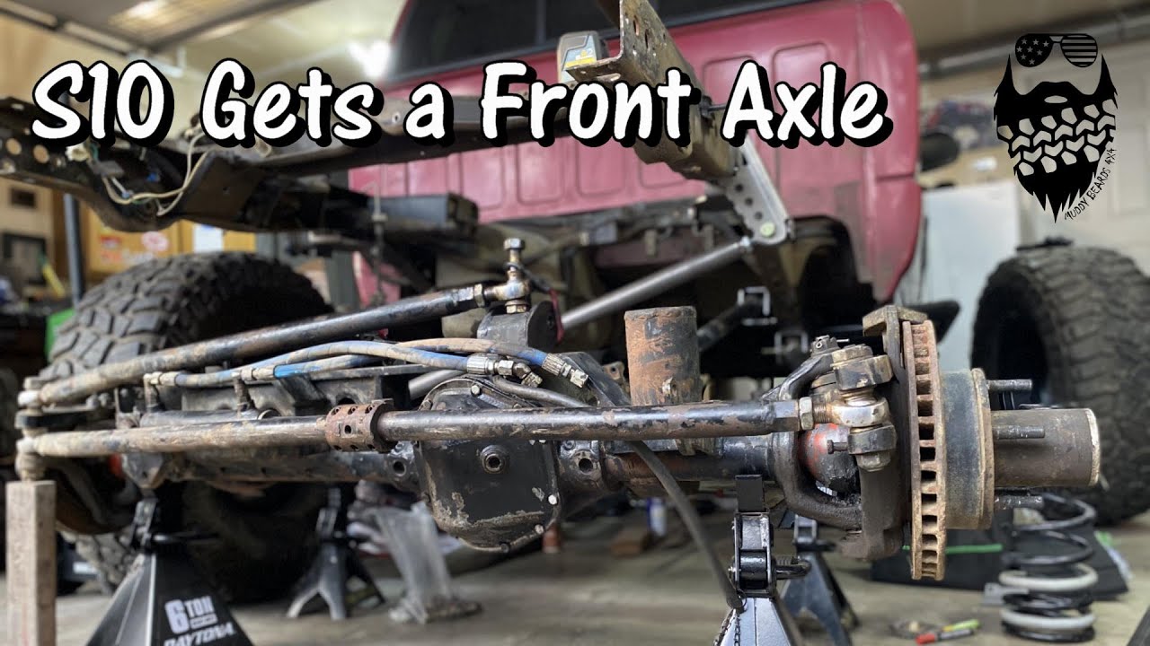 Front Solid Axle For the Chevy S10 Rock Lander! - YouTube
