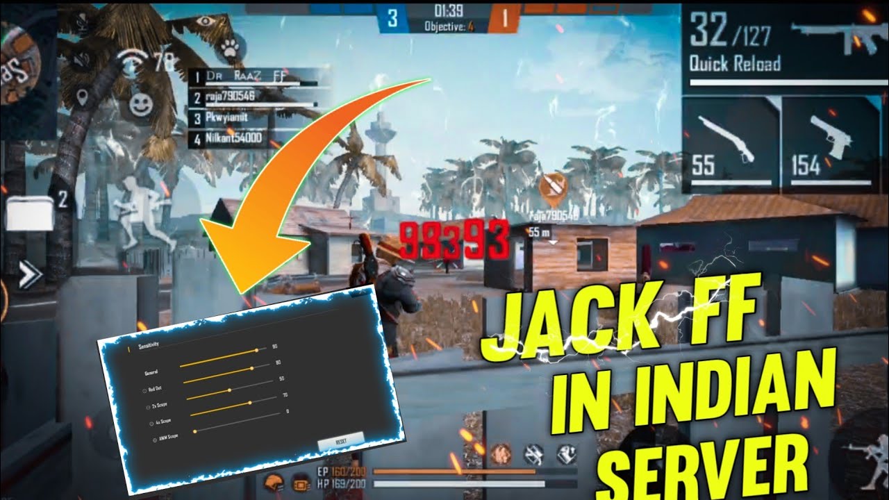 JACK FF IN INDIAN SERVERS || LEGEND GAMEPLAY || - YouTube