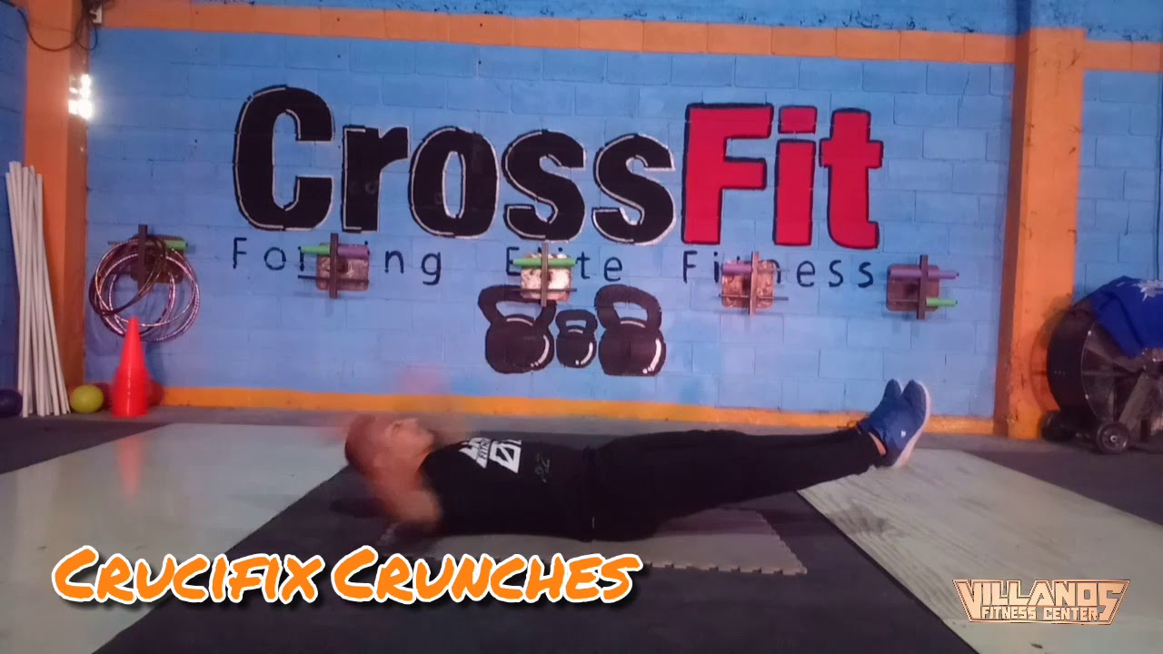 Crucifix Crunches - Glosario de Ejercicios: Abdominales - YouTube