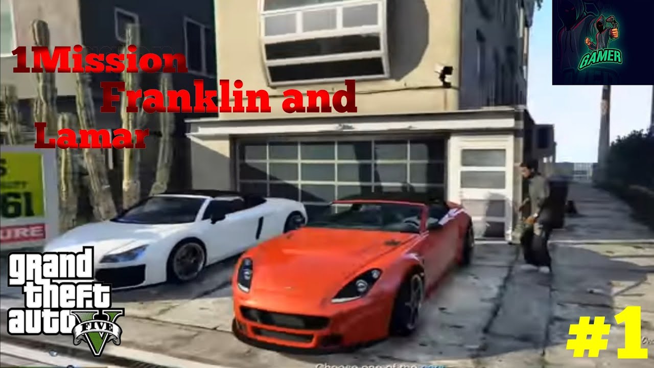 GTA V first's mission Franklin and Lamar stelling supercar full ...