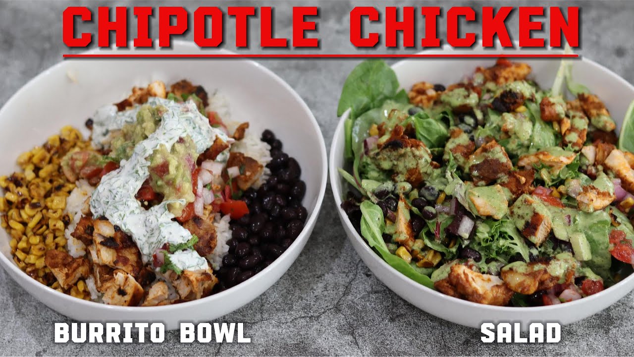Grilled Chipotle Chicken Two Ways: Flavorful Burrito Bowl & Zesty Salad! - YouTube