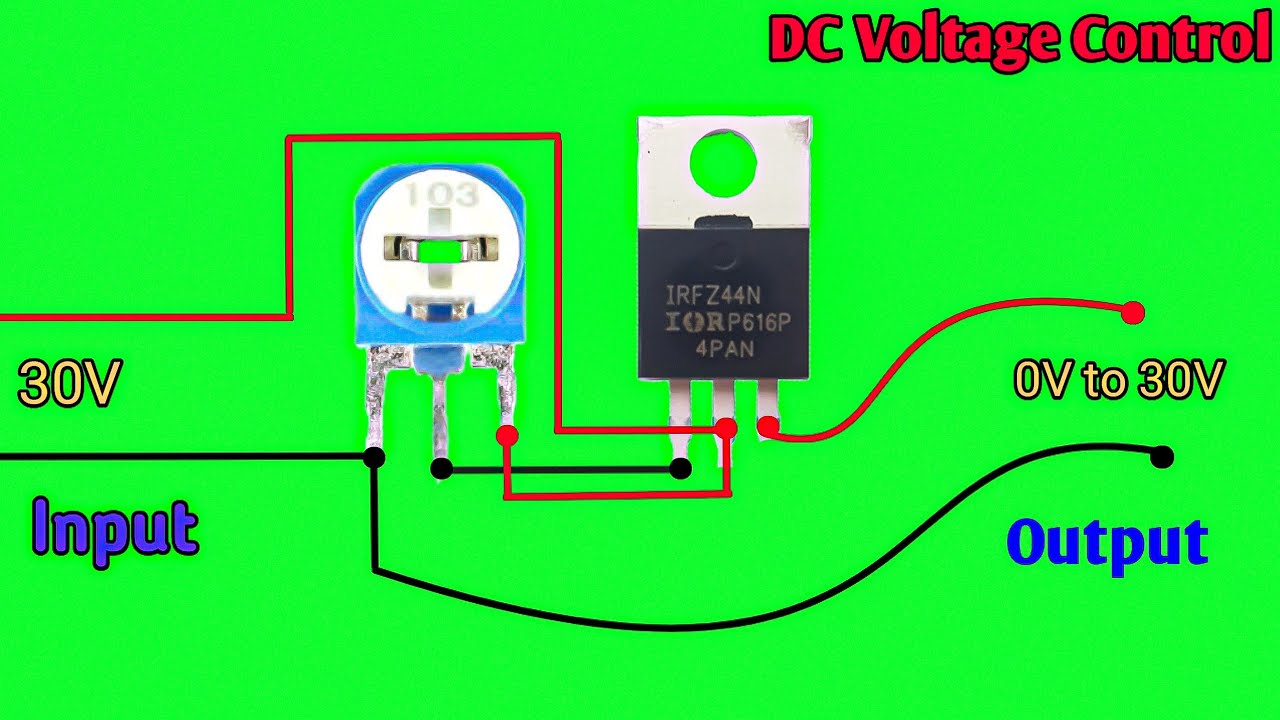 How to make Voltage Control Circuit Banaye IRFZ44N and 10K || Voltage ...
