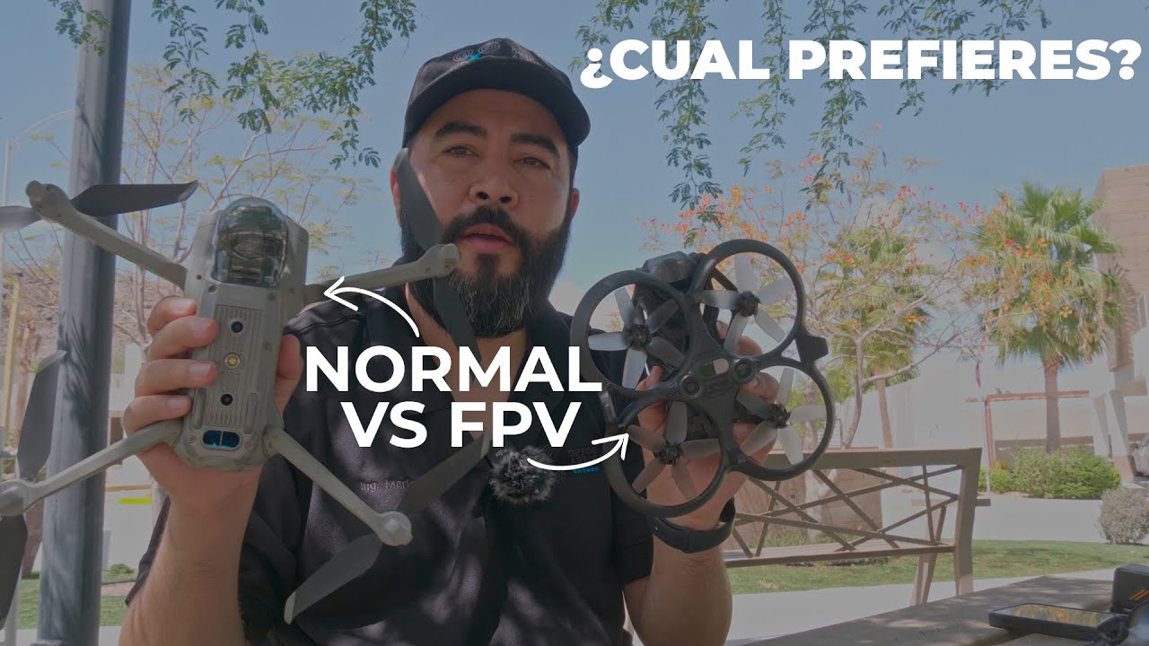 Recorrido con dron FPV vs Normal - YouTube