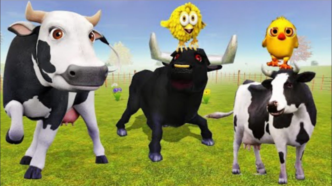 Funny cow dance l Cow song and cow videos l Cow dance 2024 - YouTube