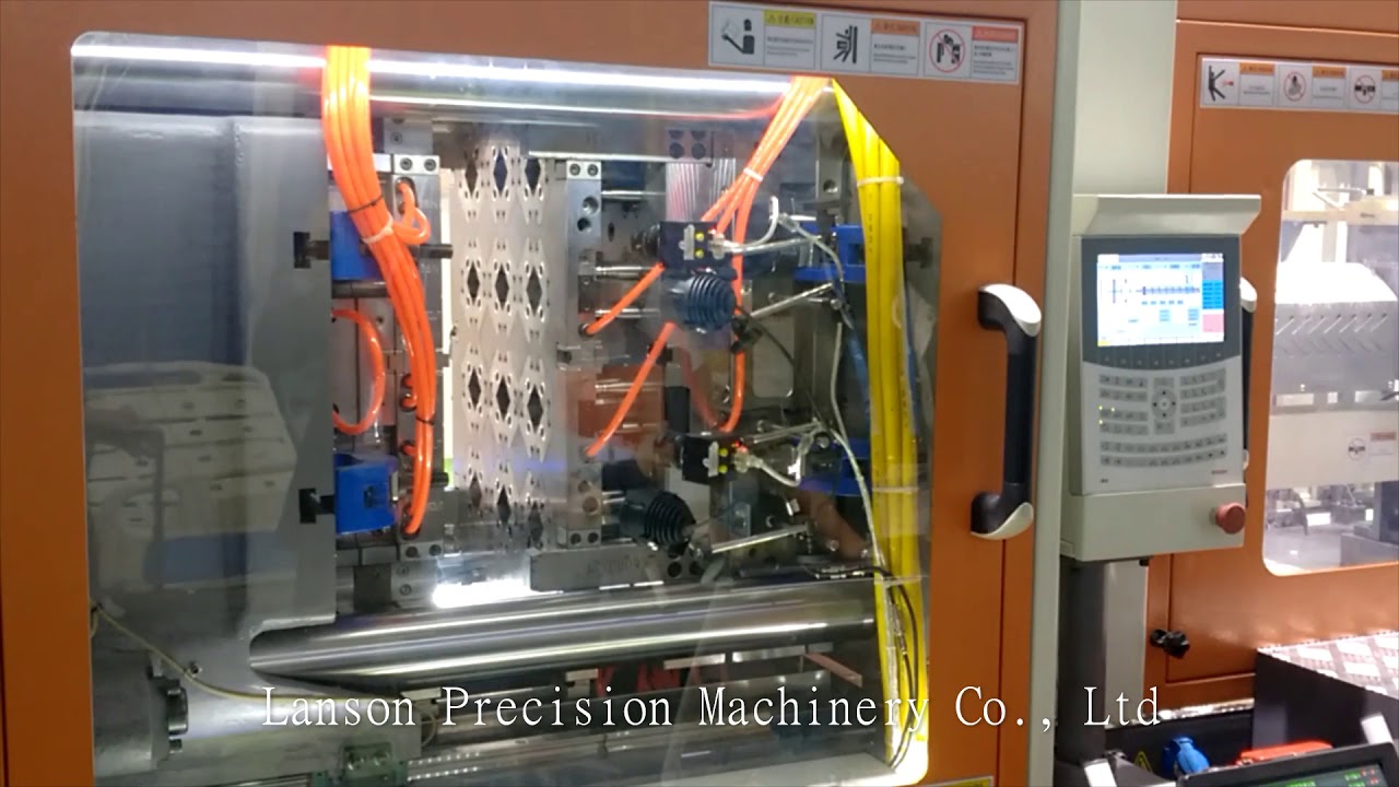 Plastic Medical syringe plunger injection moulding machine - YouTube
