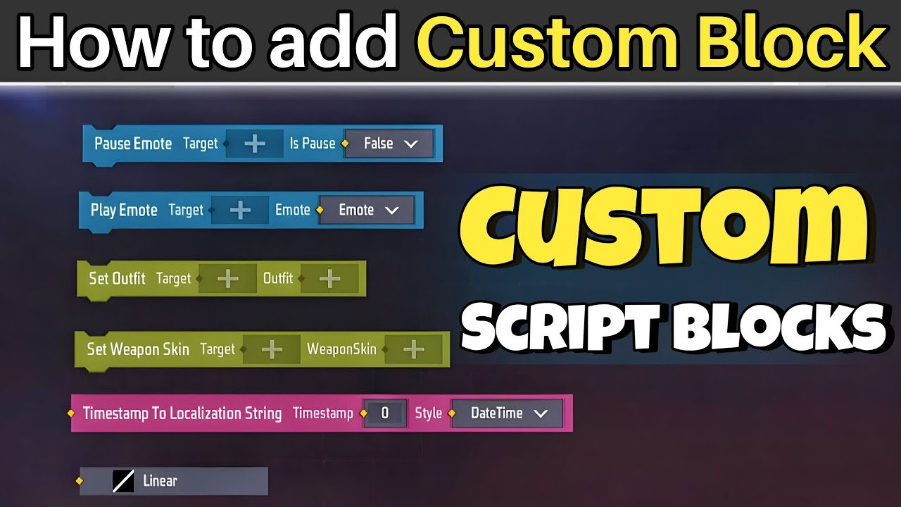 How to add Custom Script Blocks | Shah G Creator | Free Fire Craftland Script | Craftland Map ...
