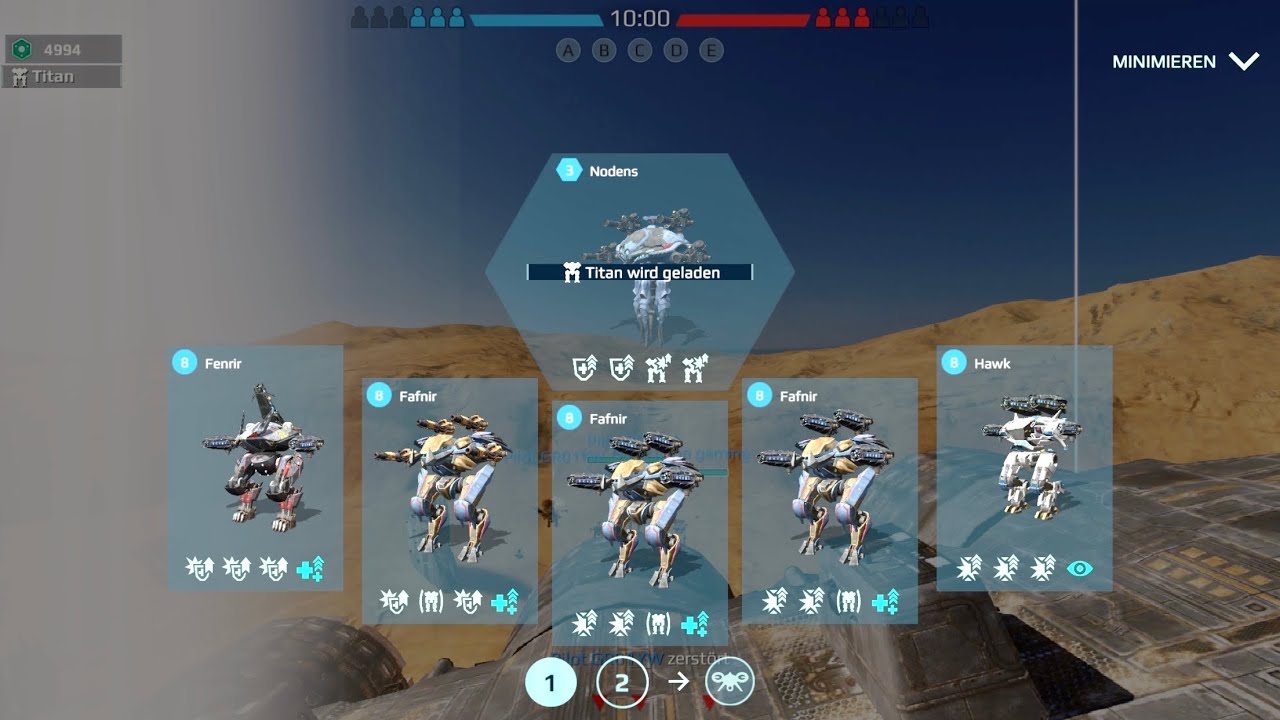 War Robots: Fafnir Besat Mode | Fafnir, Hawk, Fenrir | Testserver ...