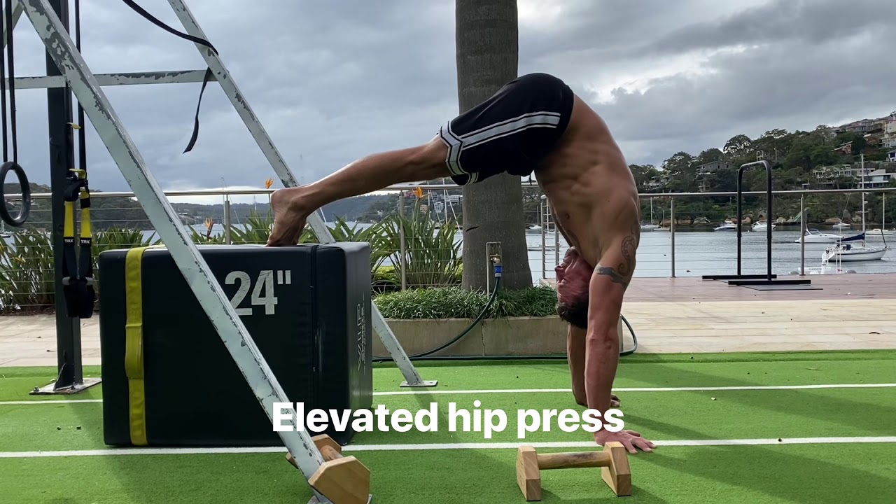 E is for the Elevated hip press in the core a-z series. - YouTube