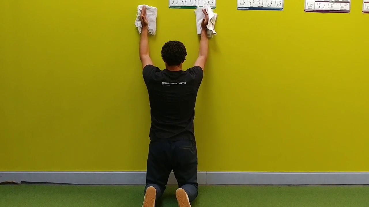 Towel Wall Slides - YouTube