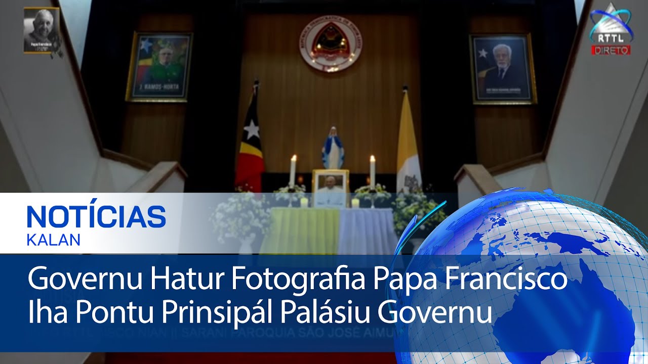 Governu Hatur Fotografia Sua Santidade Papa Francisco Iha Pontu ...