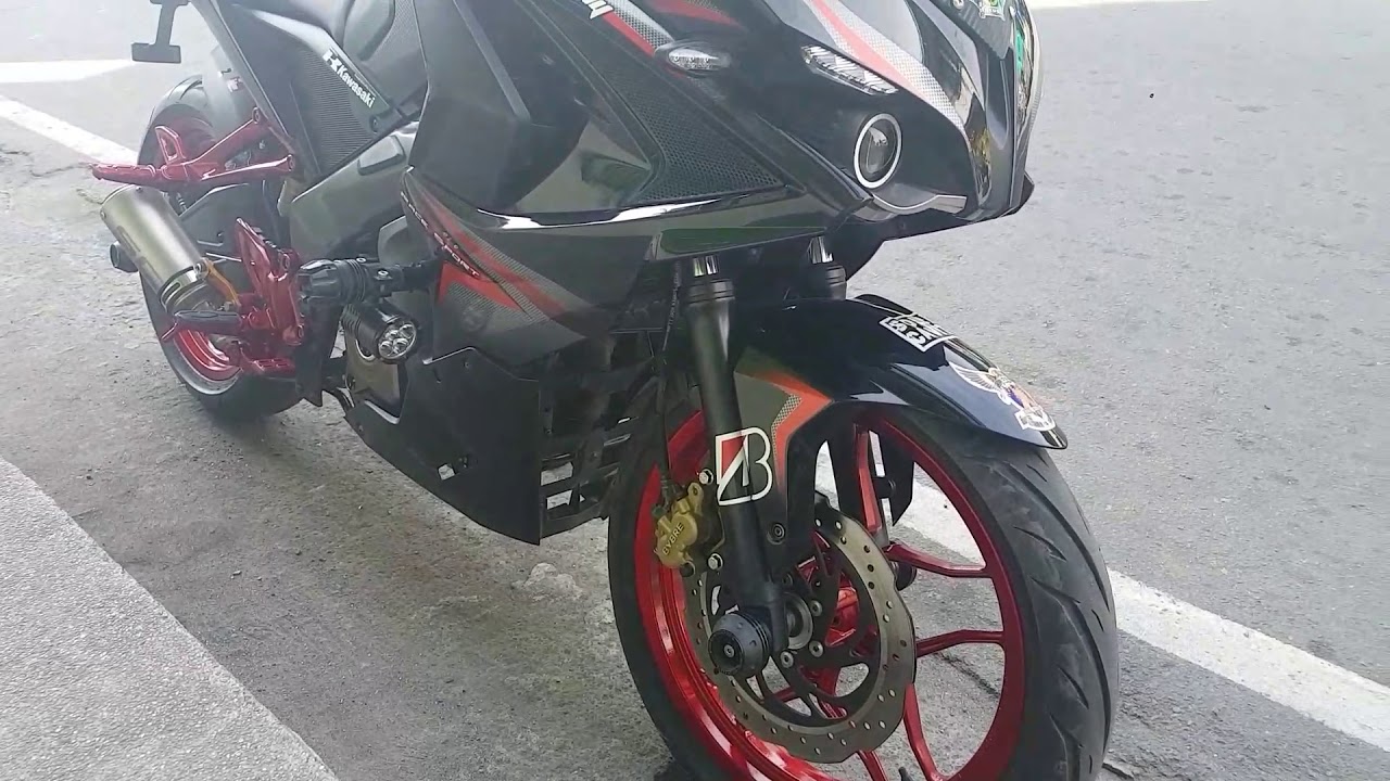 RS200 rouser Modified muffler!! newly painted mags at sidemirror witj ...