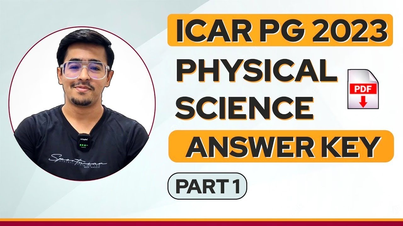 ICAR PG 2023 QUESTION PAPER WITH ANSWER KEY #icarjrf #soilscience # ...
