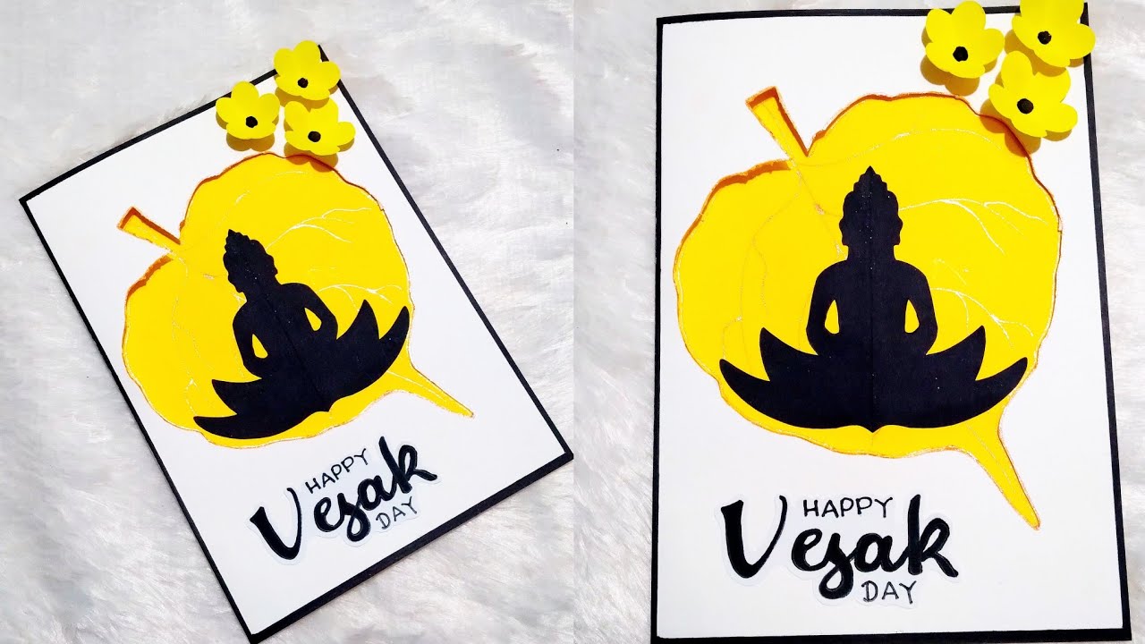 vesak card making idea / happy vesak day / - YouTube