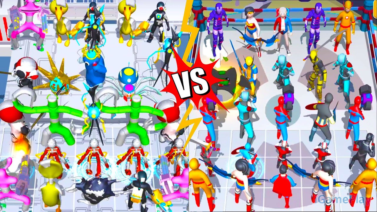Color Friend 100 Doors Vs Merge Supper Hero ⭐ Merge Simulator Battles ...