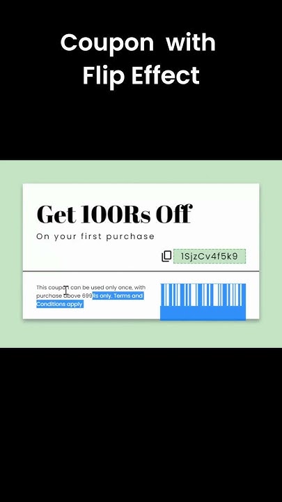 Html Css Coupon With Flip Card Effect Shorts Short Shortvideo Shortsviral Viral Youtube