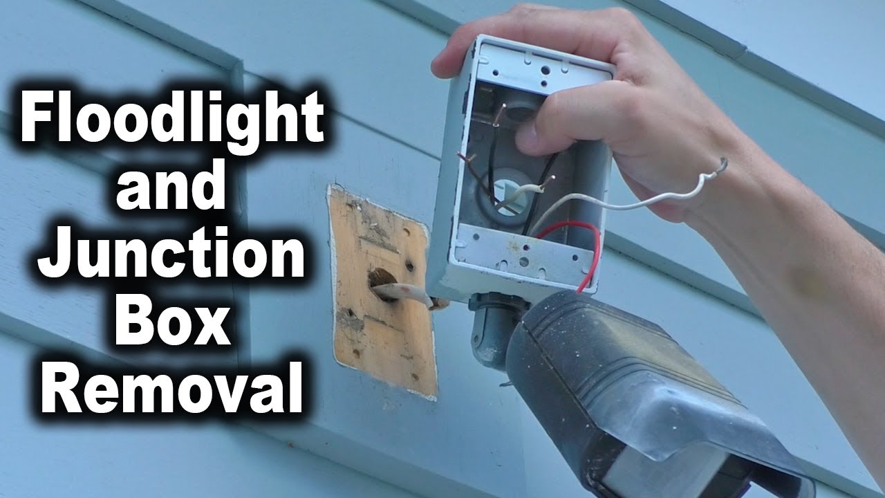 Removing an Old Floodlight and Junction Box | The Fixer Clips - YouTube