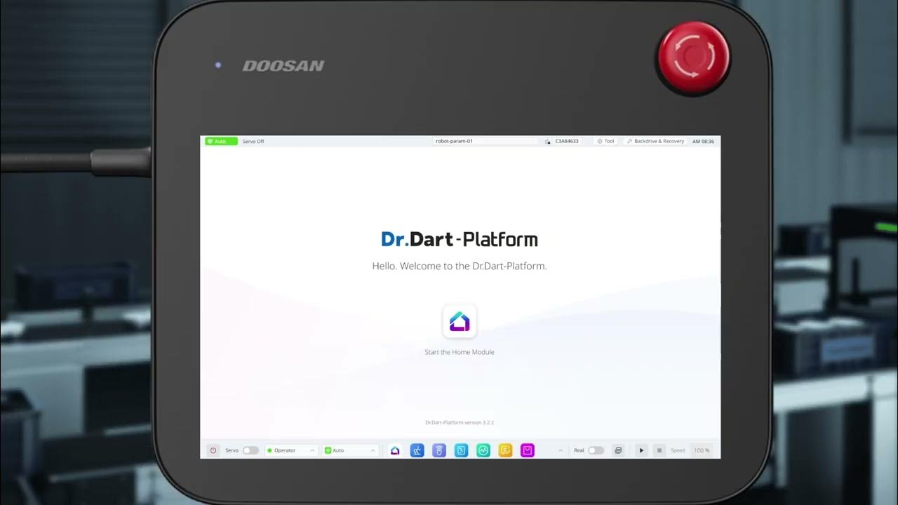 Robpod Studio - Doosan Robotics - Connect to the Robot - YouTube