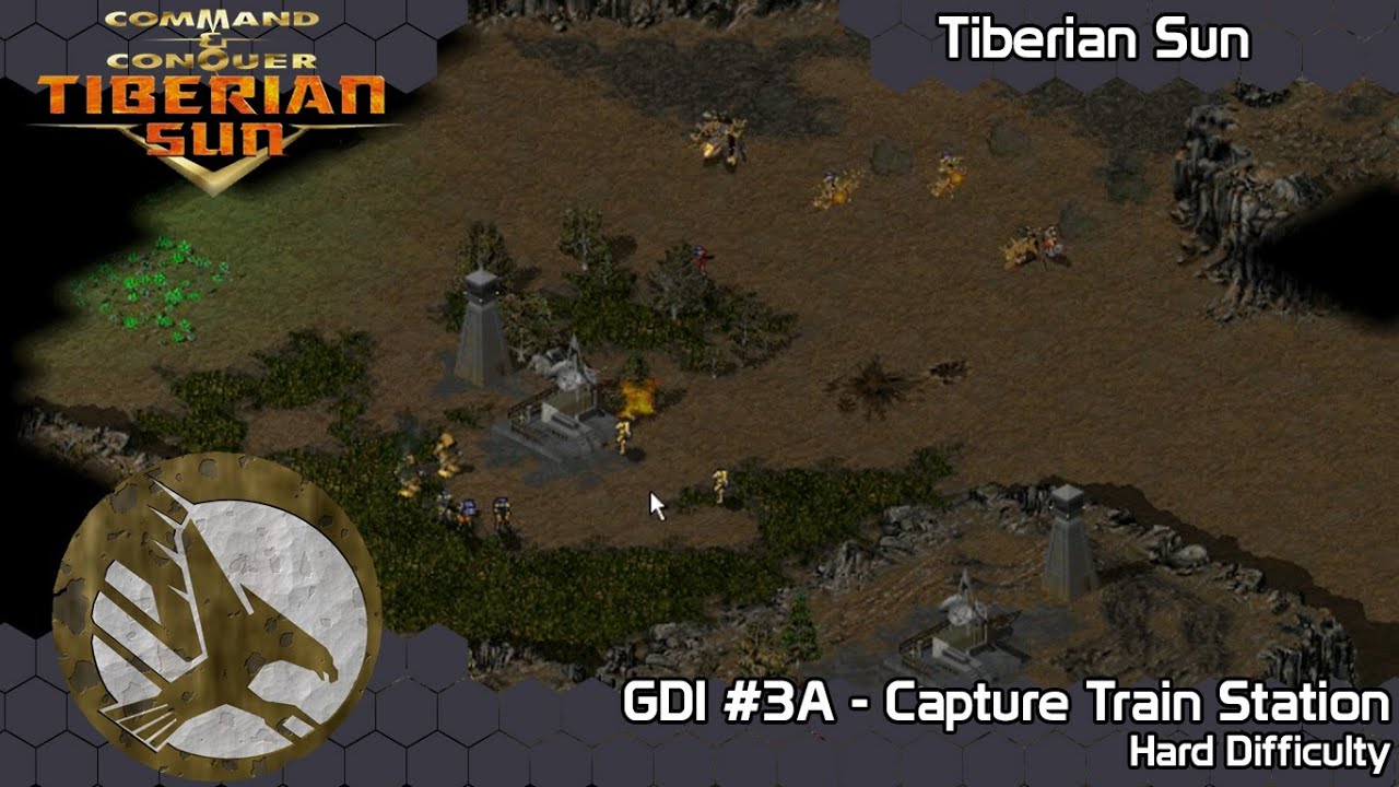 C&C Tiberian Sun - GDI #3A - Capture Train Station on Hard Difficulty ...
