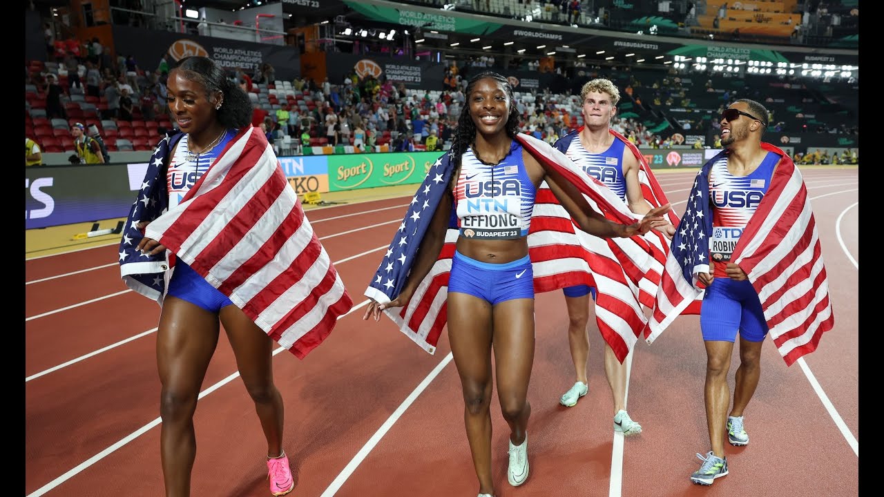 WORLD RECORD: USA Seals Gold in Epic Mixed 4x400m Relay - YouTube
