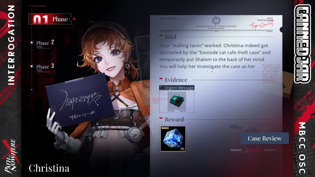 Christina | Sinner Interrogation | Path to Nowhere (PTN) - YouTube